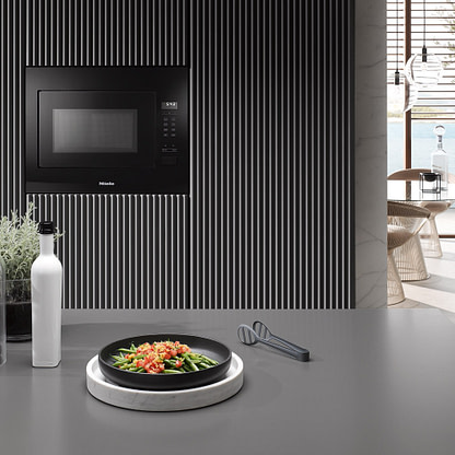 Miele M2240SC 60cm Built In Microwave & Grill For Wall Unit - BLACK ...