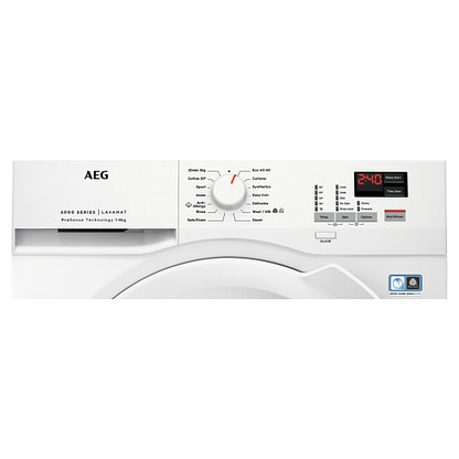 AEG L6FBK841B Series 6000 8kg ProSense Washing Machine 1400rpm - WHITE ...