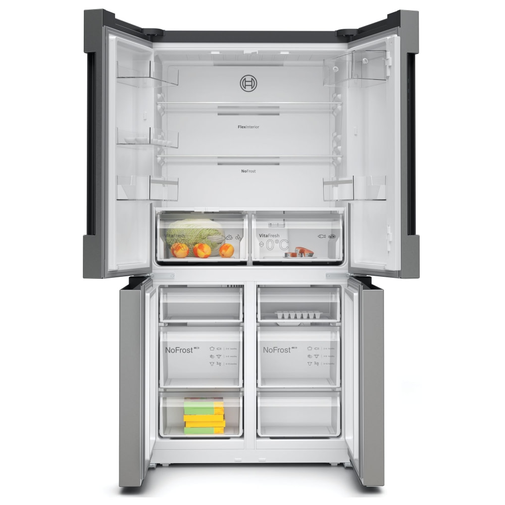 Bosch KFN96VPEAG French Style 4 Door Fridge Freezer - SILVER ...