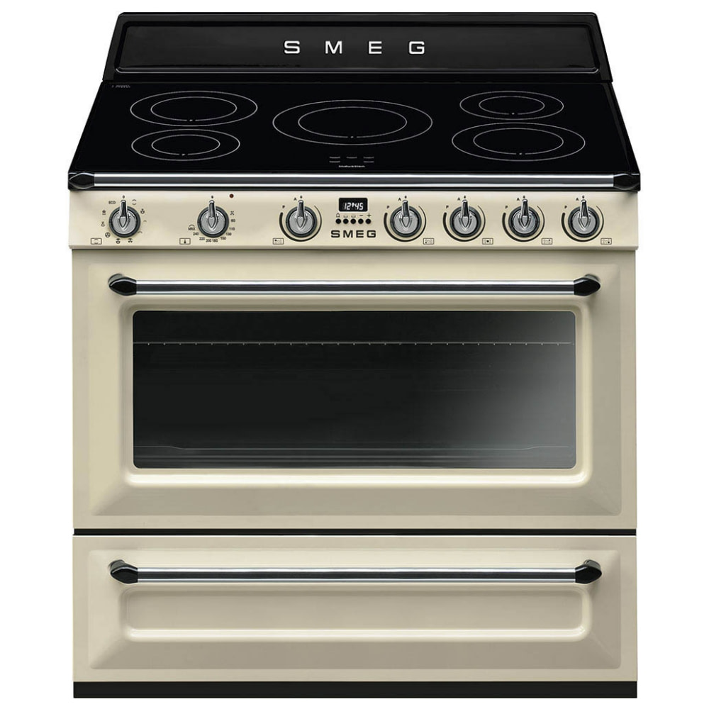 Smeg TR90IP2 90cm Victoria Single Cavity Induction Range Cooker - CREAM ...