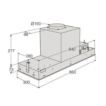 Asko CBB861SC 86cm Canopy Hood - STAINLESS STEEL - Appliance City