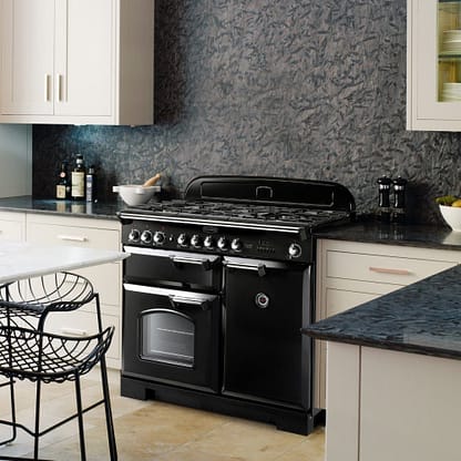 Rangemaster CDL100DFFRB/B Classic Deluxe 100cm Dual Fuel Range Cooker ...