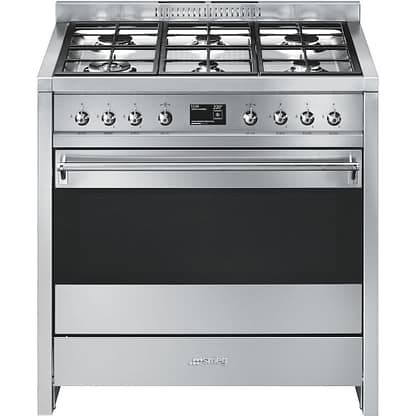 Smeg A1-9 90cm Opera Dual Fuel Range Cooker - STAINLESS STEEL ...
