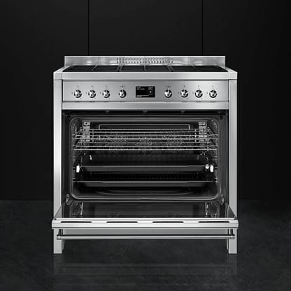 Smeg A1-9 90cm Opera Dual Fuel Range Cooker - STAINLESS STEEL ...