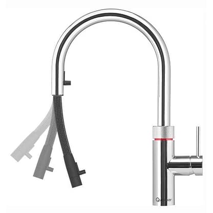 Quooker PRO3 FLEX GUNMETAL FXRGME Flex 3-in-1 Boiling Water Tap ...