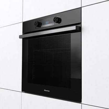 Hisense BI64211PB Pyrolytic Multifunction EvenBake Air Fry Single Oven ...