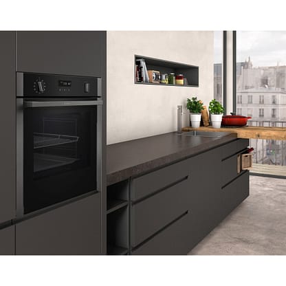 Neff B6ACH7HG0B N50 Slide & Hide Pyrolytic Single Oven - GRAPHITE ...