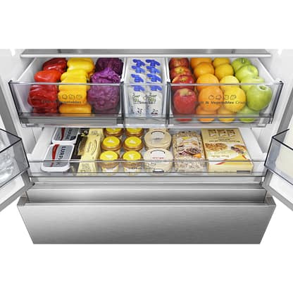 Hisense RF815N4SESE French Style Fridge Freezer With Ice & Water ...