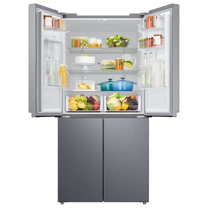 Samsung RF48A401EM9 Series 8 4 Door American Fridge Freezer With Water ...