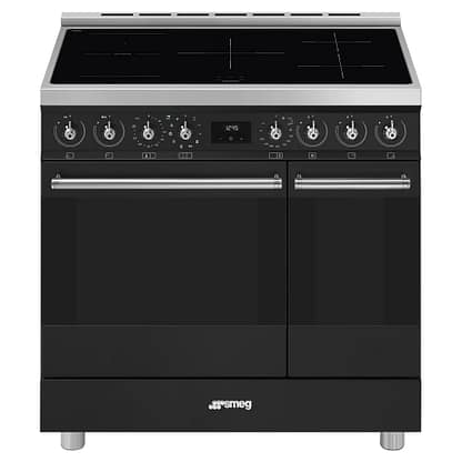 Smeg C92IPMB2 90cm Classic Pyrolytic Induction Range Cooker - MATTE ...