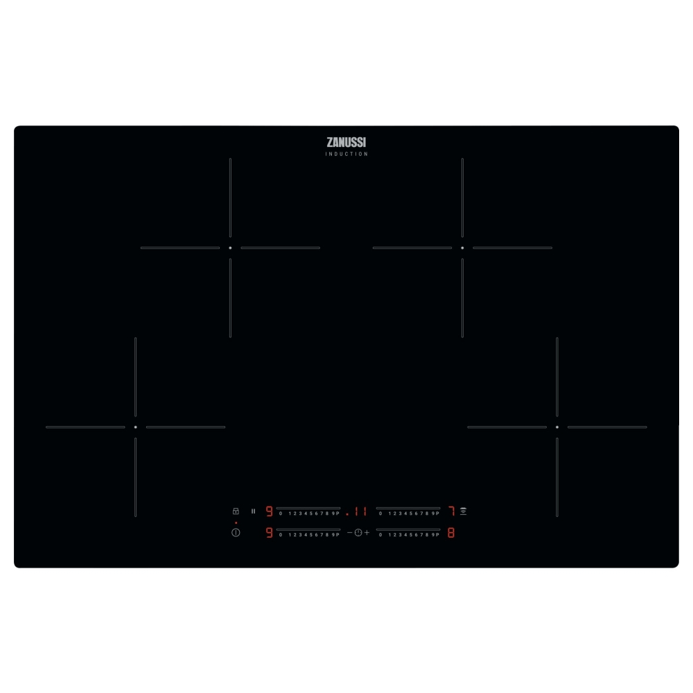 Zanussi ZITN844K 78cm Frameless Induction Hob - BLACK - Appliance City