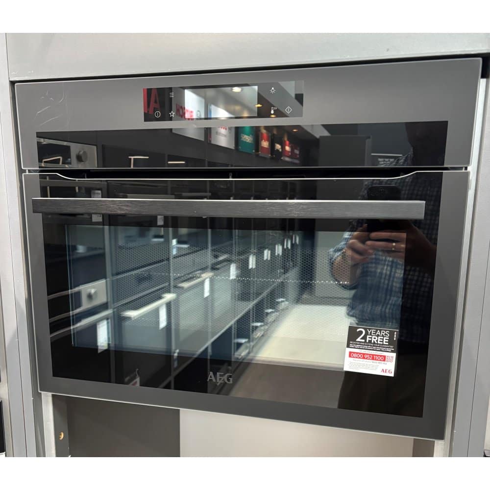 AEG KME768080T - EX DISPLAY 60cm Built In Combi Microwave For Tall ...