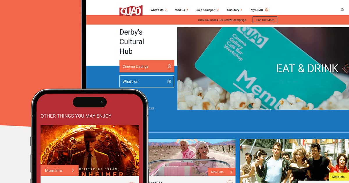 Derby QUAD - Website Redesign Case Study - Frogspark