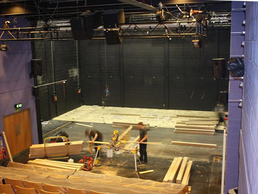 Sprung Stage Floor for Edge Hill University - Le Mark Floors