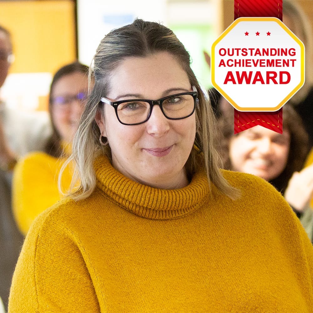 Nicole wins Outstanding Achievement Award 2022 - Le Mark Group