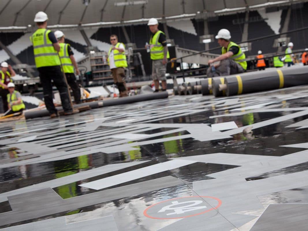 Creating the World's Largest Printed Stage Floor - Le Mark Floors