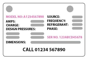 Where are American Fridge Freezer model numbers and serial numbers ...
