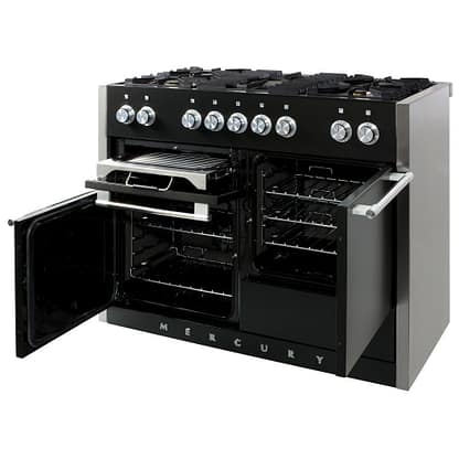 Mercury MCY1200DFAB 92950 120cm Dual Fuel Range Cooker - BLACK ...