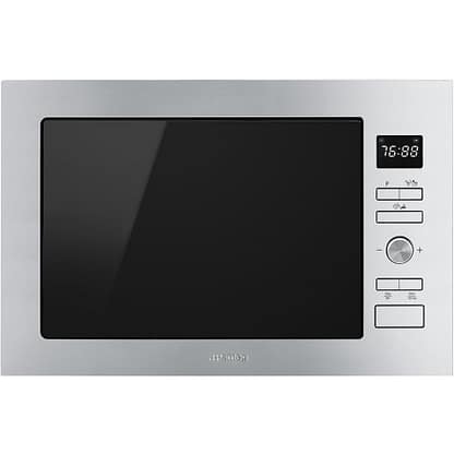 Smeg FMI425X Cucina Built In Microwave & Grill For Tall Housing ...