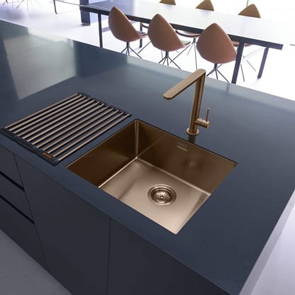 Caple MODE045/CO Mode 45 Single Bowl Undermount Sink - COPPER ...