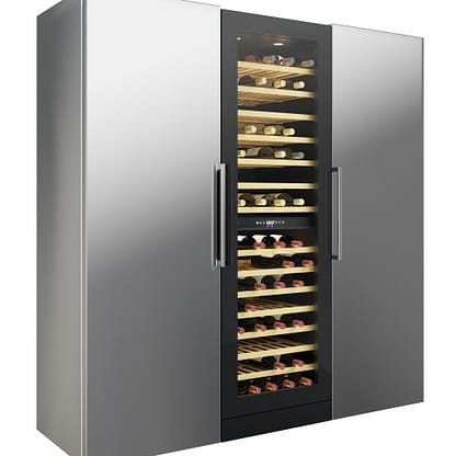 CDA FWC881BL 60cm Freestanding Wine Cooler - BLACK - Appliance City