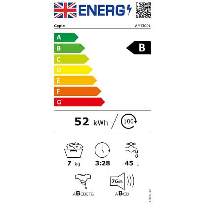 Caple WMI3001 7kg Fully Integrated Washing Machine - Appliance City