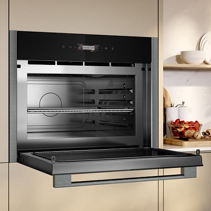 Neff C24GR3XG1B N70 Built In Microwave & Grill For Tall Housing ...