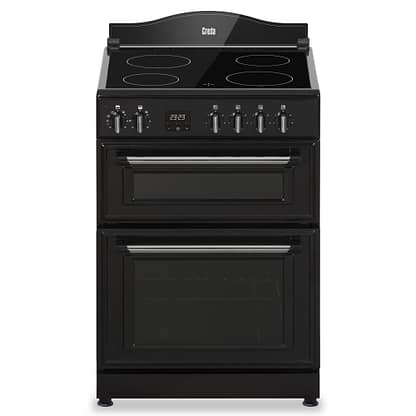 Creda C60CMRBL 60cm Freestanding Traditional Ceramic Cooker - BLACK ...