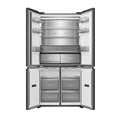 Hisense RQ768N4GBE KitchenFit Four Door American Style Fridge Freezer ...