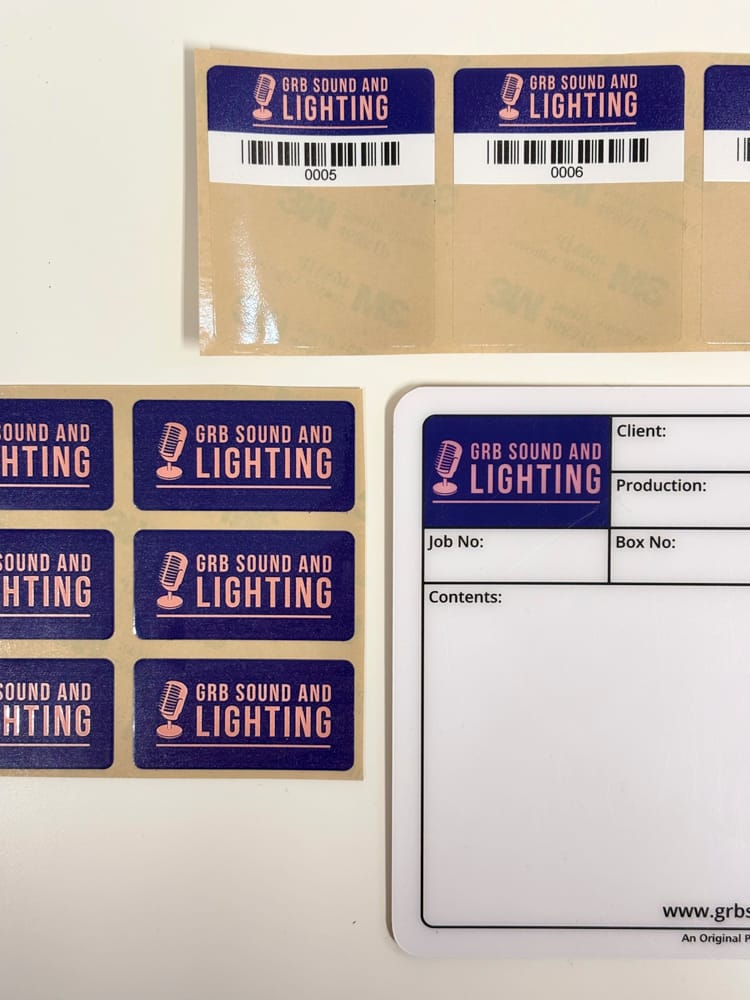 GRB Sound and Lighting Labels - Le Mark Group