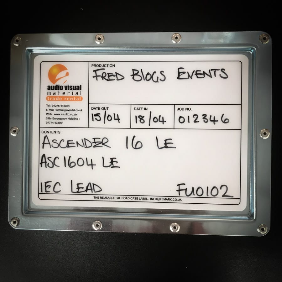 Audio Visual Material Sticks with Le Mark PAL Labels - Le Mark Group