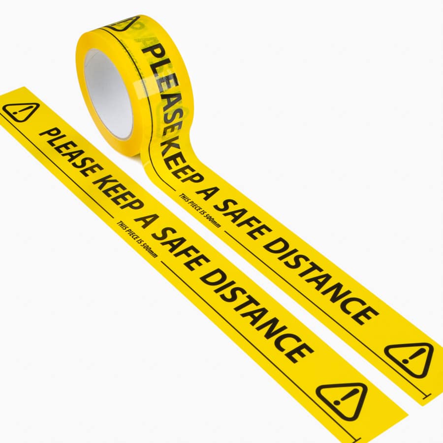 Keep a Safe Distance Floor Marking Tape - Le Mark Group
