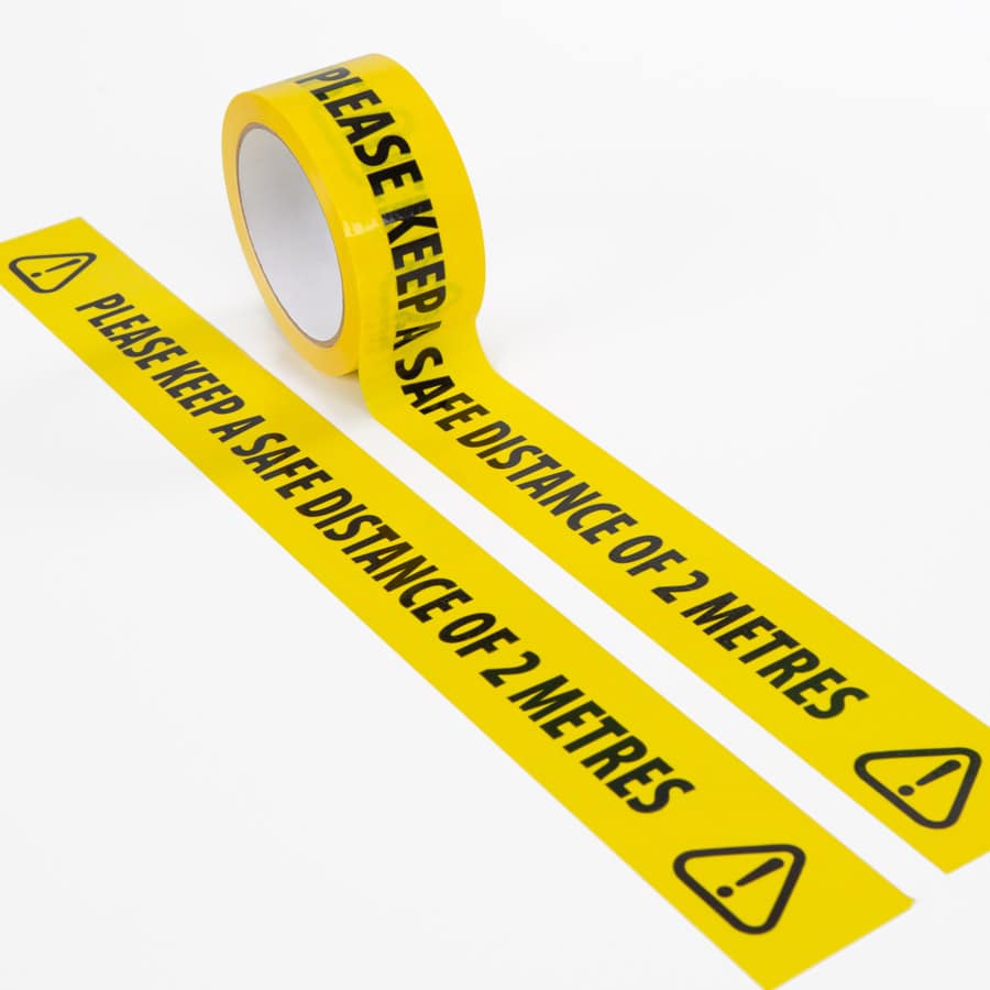 Social Distance Floor Marking Tape Keep A Safe Distance- Le Mark Group